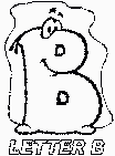 Letter B Coloring Pages