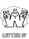 Letter W Coloring Pages