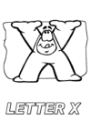 Letter X Coloring Pages