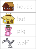 Three Little Pigs Word Wall Words